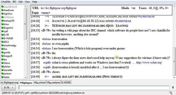 FlightGear IRC channel - FlightGear wiki