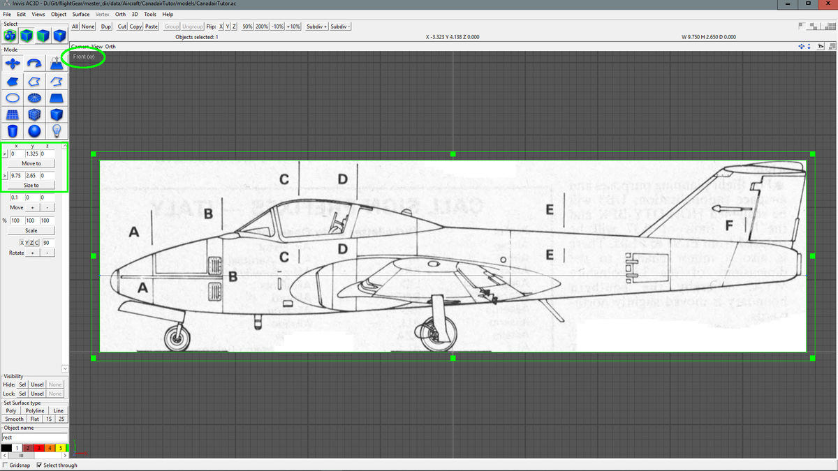 User:Owenpsmith/Starting a model from drawings - FlightGear wiki