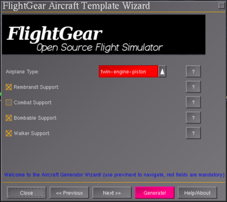 Aircraft generation wizard - FlightGear wiki