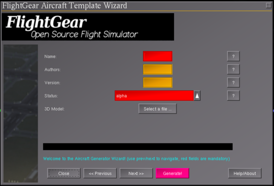 Aircraft generation wizard - FlightGear wiki